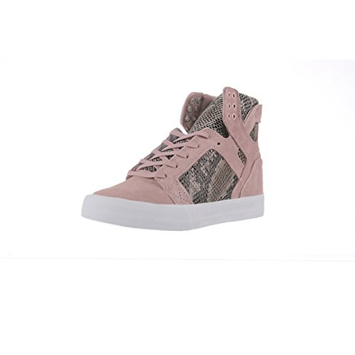 Supra Women's Elyse Walker Skytop Wedge, Pink/Brown/White, Medium / 9 B(M) US