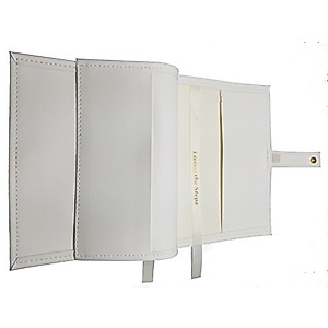 Culver Enterprises Deluxe Double Alcoholics Anonymous AA Big Book & 12 Steps & 12 Traditions Book Cover Medallion Holder White