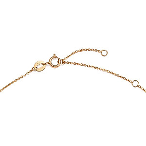 CHOW SANG SANG Delicate Gold 18K Rose Gold Chinese Character 'Well-behaved' 「乖」Necklace for Women 92774N | 18.5 Inches, (47 CM)