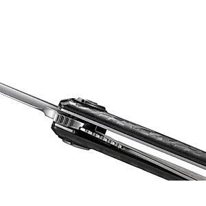 CRKT Mah-Hawk EDC Folding Pocket Knife: Assisted Opening Everyday Carry, Liner Lock, Glass Reinforced Nylon Handle with Reversible Pocket Clip 6535,Black