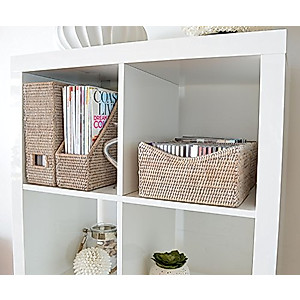 KOUBOO 1060080 La Jolla Shelf Basket, White-Wash