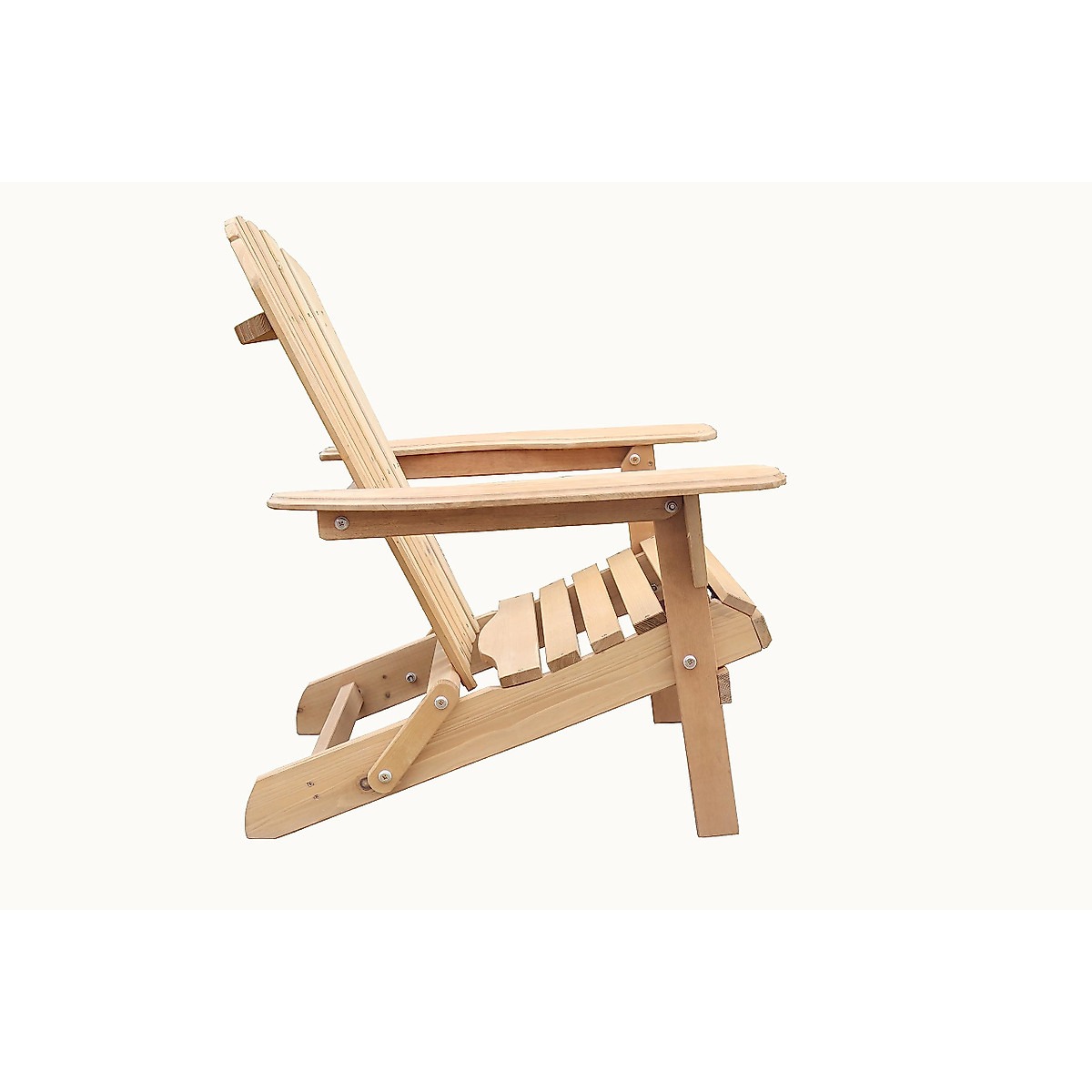 BTEXPERT Folding Adirondack Chair Half Assembled Lounge Chair Outdoor Wooden Patio Chair for Lawn Garden Backyard Deck Fire Pit Pool Beach 350lb Weight Capacity Set of 2