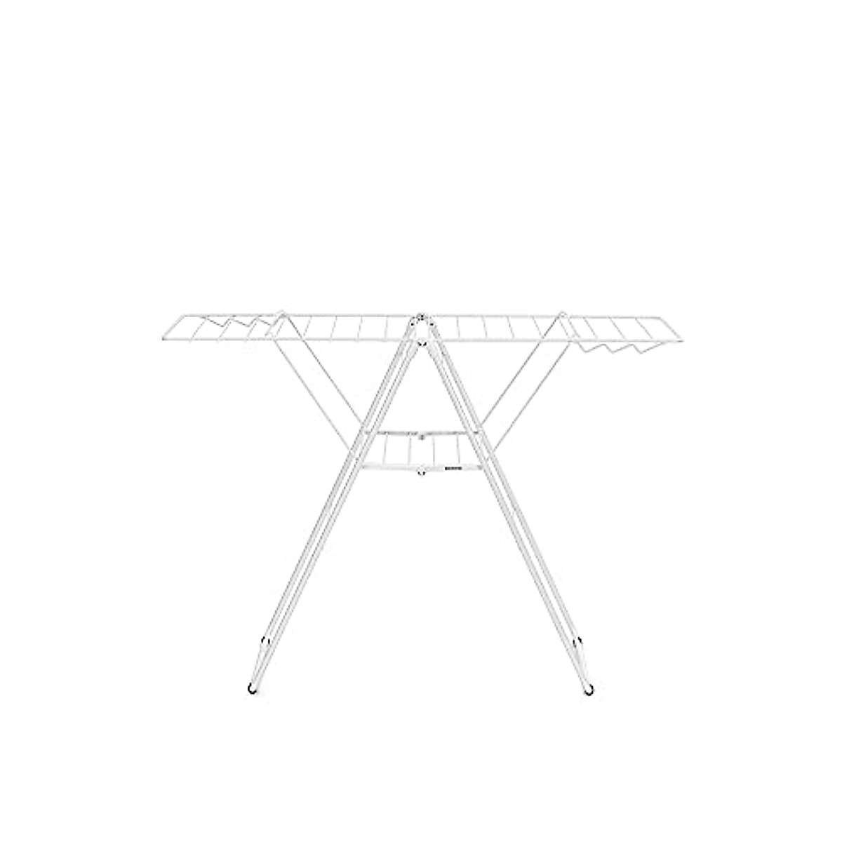 Brabantia HangOn Laundry Drying Rack (20m / Fresh White) Compact, Foldaway, Adjustable Indoor Stainless Steel Clothes Horse