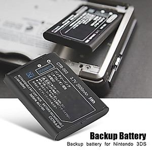 VBESTLIFE 2000mAh Battery Pack Replacement for 3DS, Rechargeable Lithium ion Battery Set with Screwdriver Replacement for 3DS