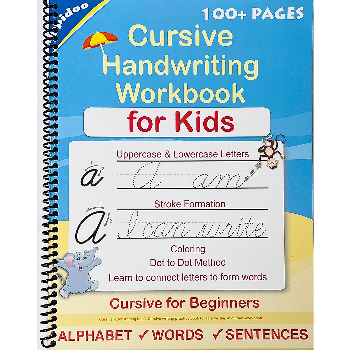 Cursive Handwriting Workbook For Kids: Cursive for beginners workbook. Cursive letter tracing book. Cursive writing practice book to learn writing in cursive (Beginning Cursive Handwriting Workbooks)
