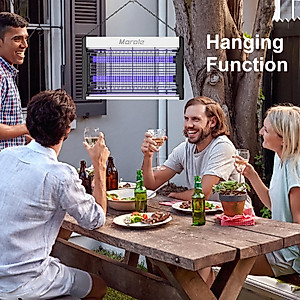 Electric Bug Zapper, 3200V Mosquito Zapper Indoor Outdoor, Electric Fly Zapper with Removable Tray, USB Charging Flying Insect Killer, Mosquito Repellent for Outdoor Living Room Kitchen Courtyard