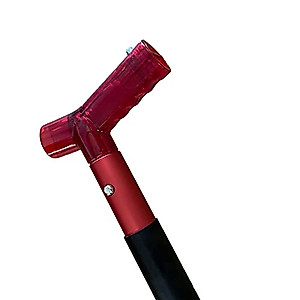 SnowBigDeal Emergency Snow Shovel with Saw - Converts from Dig to Chop/Hoe Mode Portable for Snowmobiles, Skiing, Backcountry, Avalanche Rescue Winter Survival Gear Car, Camping T6 Aluminum, Red