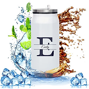 Personalized Stainless Steel Water Bottle - Custom Gifts for Girlfriend from Boyfirend Personalized Cups with Photo to Girlfriends Gifts 13.7oz