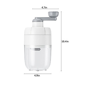 KALPAGA Manual Ice Crusher Machine Portable Ice Shaver and Snow Cone Machine with 2 Ice Cube Trays, Ice Crusher and Shaved Ice Machines