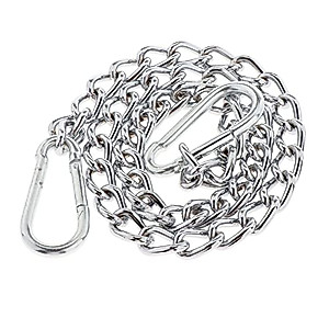 ANPTGHT 2pcs Hanging Chair Chain Hammock Chain with Carabiners Stainless Steel Swing Chain Extension Heavy Duty Porch Swing Hanging Kit for Hammock Chair, Punching Bag, Swing Chair