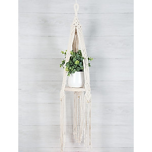 Solid Oak Macrame KIT SHLF, Hanging Shelf-Bohemian Round
