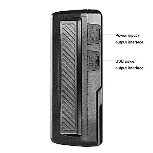 GVM V-Mount Battery with D-Tap and DC Outputs,160WH(10400mAh) V Mount Battery Compatible Video Camera Camcorder Broadcast with D-Tap and DC Outputs USB Ports
