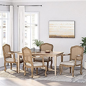 Christopher Knight Home Andrea Dining Chair Sets, Wood, Beige + Natural