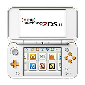 NEW New Nintendo 2DS LL Console System White x Orange Region JAPAN import