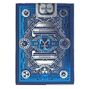Bicycle Back To The Future Playing Cards 1 Pack, Premium, Foil, Metallic , Blue