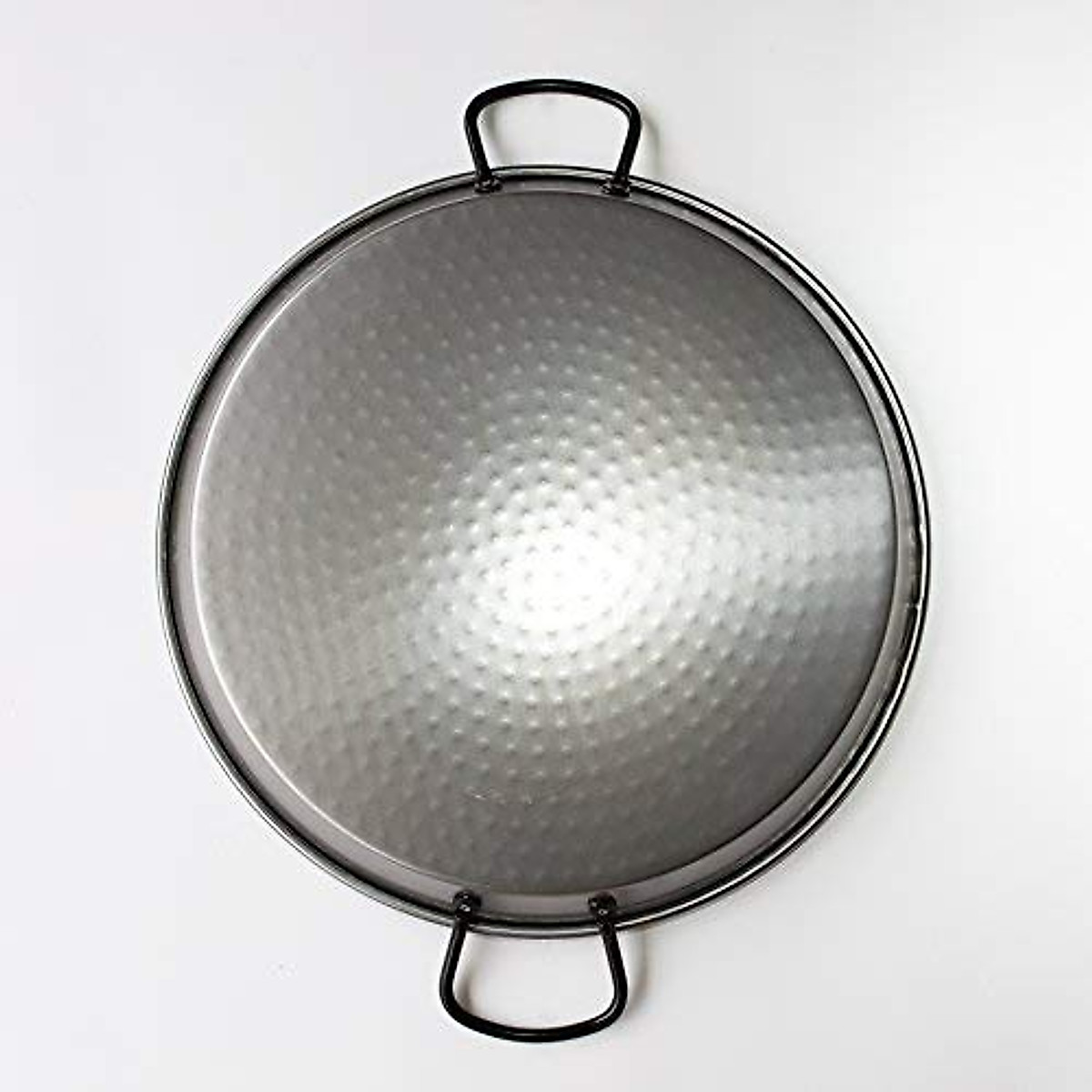 Castevia 24-Inch Polished Steel Paella Pan, 60cm / 20 Servings
