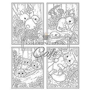 Baby Animals Coloring Book: An Adult Coloring Book Featuring Super Cute and Adorable Baby Woodland Animals for Stress Relief and Relaxation Vol. I
