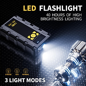 UIBI X5 Car Jump Starter with Air Compressor, 2000A Car Battery Jump Starter with 150PSI Tire Inflator Portable, Battery Jumper Starter, Jump Box for 8.0L Gas or 6.0L Diesel Vehicles