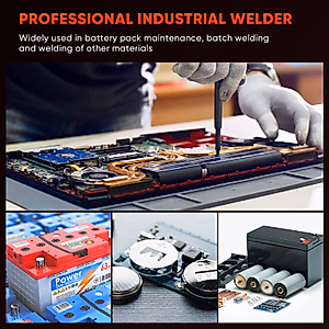 SeeSii 801D Spot Welder, 12KW Capacitor Energy Storage Pulse Battery Spot Welder with 73B Welding Pen, Support 2 Welding Modes Enhanced 0.1-0.3mm Nickel Strip for DIY & Industrial Spot Welding