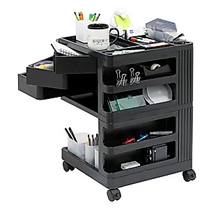 SD STUDIO DESIGNS Kubx Pro Mobile Rotating 4-Sided Storage Organizer with Multiple Compartments