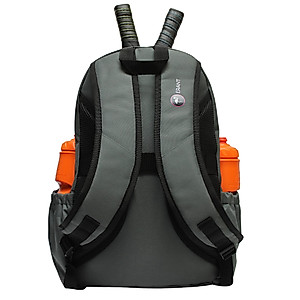 ERANT Athletic Pickleball Bag - Extra Large Sports Pickleball Backpack - Holds 4 Paddles & 2 Bottles - Durable - Men & Women - For Tennis, Pickleball & Gym - Grey