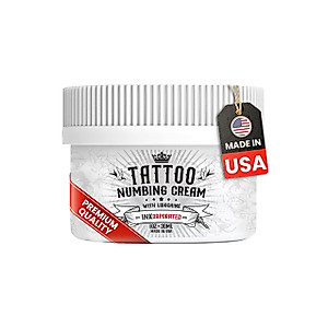 InKorporated Premium Tattoo Numbing Cream Laser Hair Removal, Brazilian Waxing - Vitamin E-Infused Lidocaine Cream Brings Relief within 5-15 Mins - 30ml (1 Oz (Pack of 1))