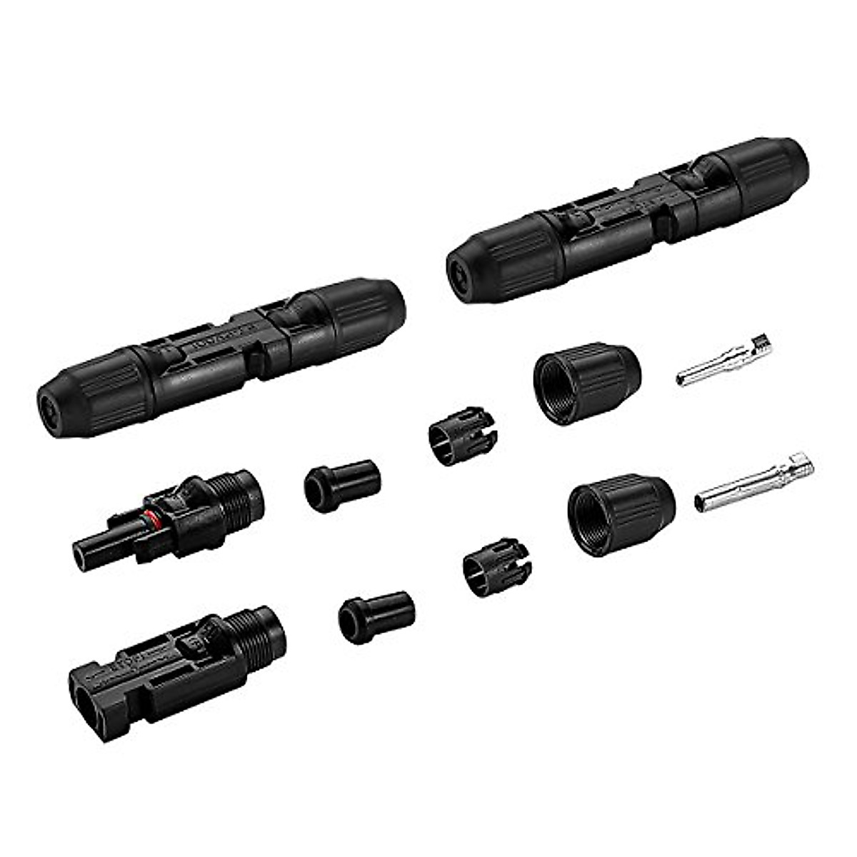 JYFT Solar Panel Cable Connectors Male/Female IP67 30A 1000V DC (1Pair), a Solar Connector Wrenches/Spanners Tool