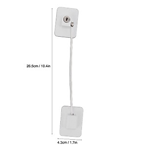 Refrigerator Lock Childproof Freezer Lock Child Safety Cabinet Drawer Lock with 2 Keys