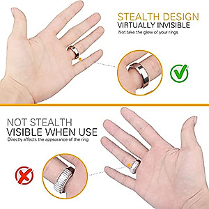 Likimar Ring Size Adjuster for Loose Rings Invisible Ring Sizer for Wide Rings