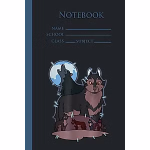 Owl House Wolf Hunter's Wolf Christmas Trendy| Composition Book 6 X 9 Inches 120 pages| Cute Cottagecore Aesthetic Journal For School, College, Office, Work