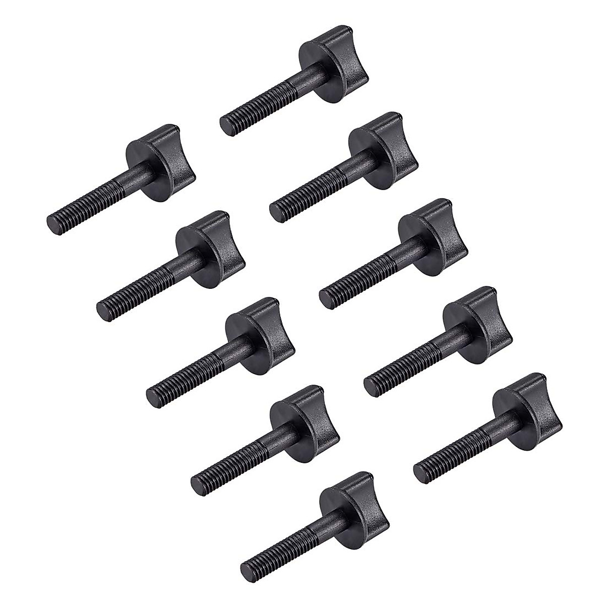 uxcell M6 x 20mm Thumb Screw Bolt 30mm Rod Hand Driven Spade Nylon Plastic Screws Metric Partial Thread for RC Model Aircraft 10 Pcs