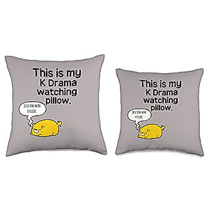 Kpop Korean Drama Fan Kdrama Merchandise Kdrama Kpop Fan Bias Korean Drama Teen Gift Throw Pillow, 16x16, Multicolor