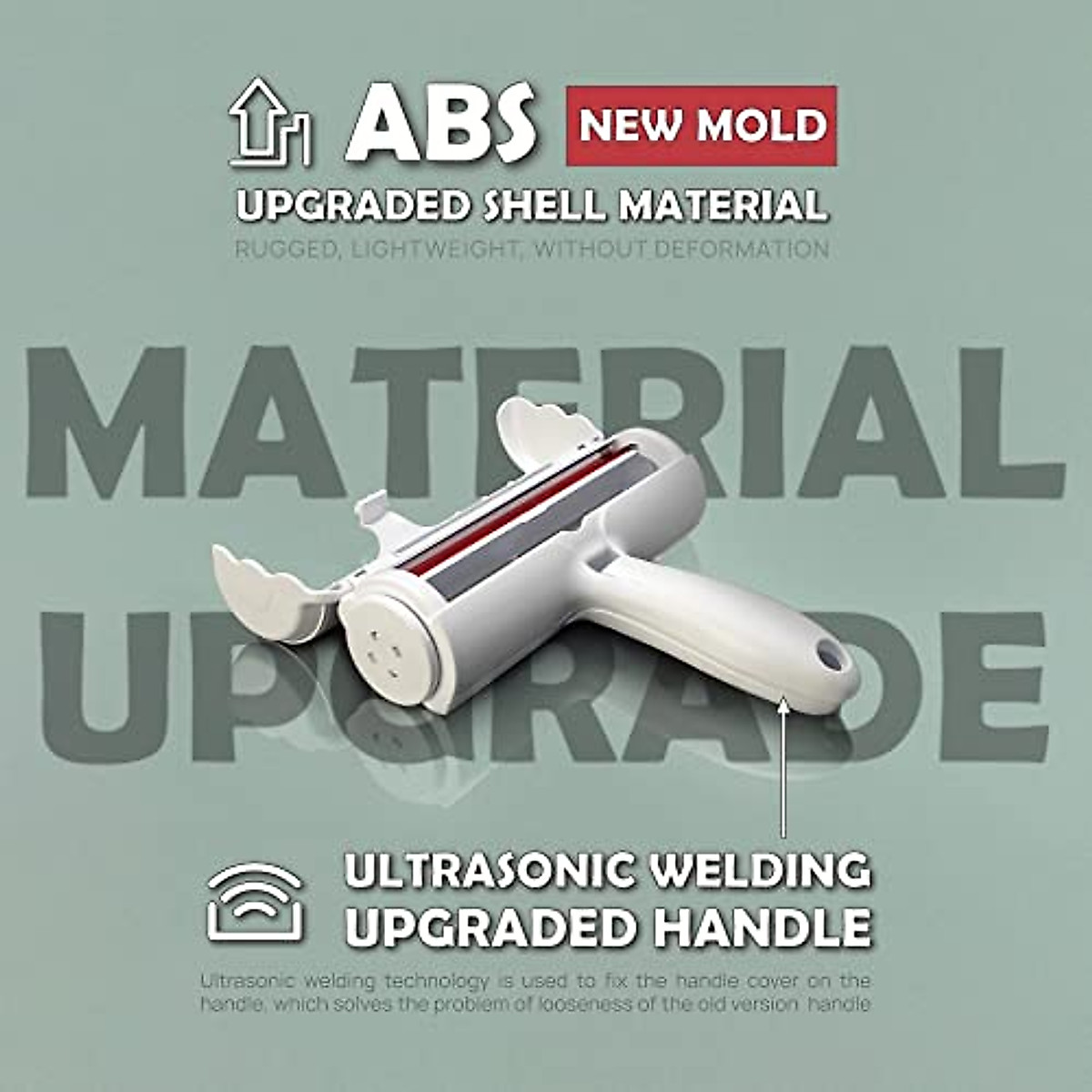 LIJIU® Pet Hair Remover Roller 3Pack for Cleaning Cat Fuzzy & Dog Hair on Cloth, Furniture, Couch, Carpet, Bed and etc. (Contain Reusable Roller, Sticky lint Roller & pet Hair Scraper)