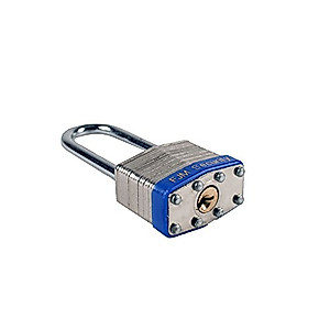 FJM Security A389-40-LS Laminated Steel Keyed Alike (A389) Long Shackle Padlock