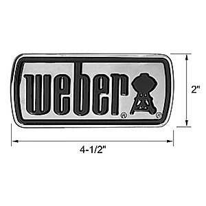 Weber 51406 Logo Label with Fastener