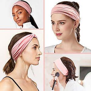 Heatless Curling Rod Headband, Heatless Hair Curler for Long Hair No Heat Hair Curlers to Sleep in Curls Ribbon Soft Hair Rollers for Women Girls