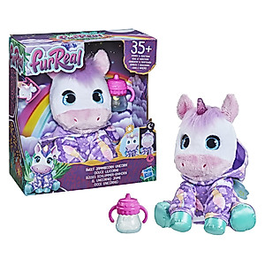 FurReal Sweet Jammiecorn Unicorn Interactive Plush Toy, Light-Up Toy with 30+ Sounds and Reactions, Unicorn Soft Toy, Ages 4 and Up