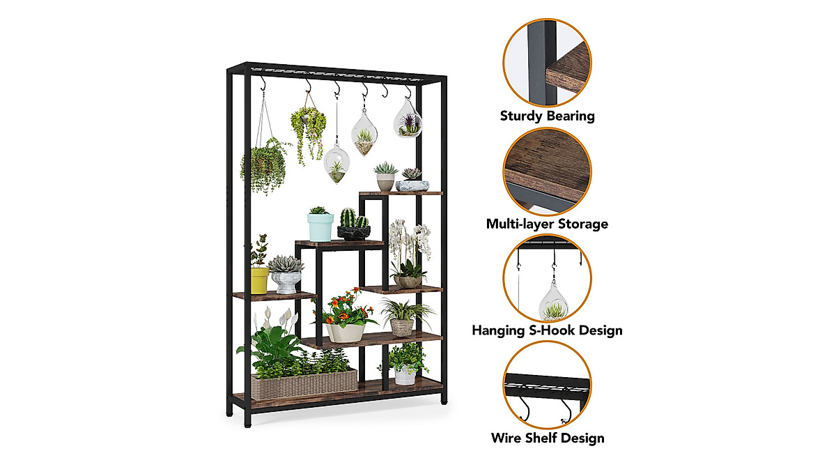 Tribesigns 5-Tier Indoor Plant Stand - Space-Saving Design