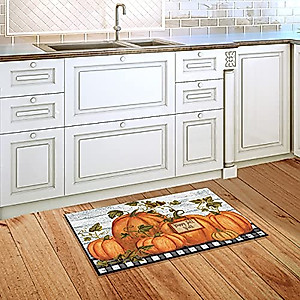 Briarwood Lane Happy Fall Y'all Pumpkins Primitive Doormat Autumn Indoor Outdoor 30" x 18"
