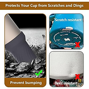 Silicone Boot for Stanley Cup 40 oz Quencher,Cup Bottom Protector Sleeve,Water Cup Accessories for Stanley Quencher H2.0 FlowState Tumbler 40oz/Stanley Adventure Quencher Tumbler (40OZ, Gray)