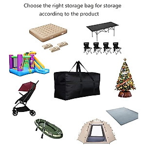 DoYiKe Extra Large Storage Duffle Bag with Zippers and Handles, Heavy Duty Big Foldable Duffle Bag for Travel-42x23x13.5Inch