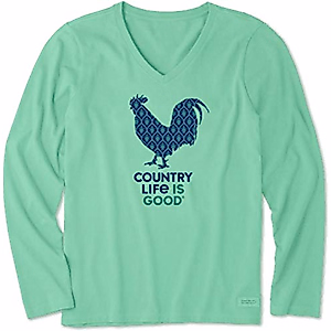 Life is good Womens Crusher, Spearmint Green, Small