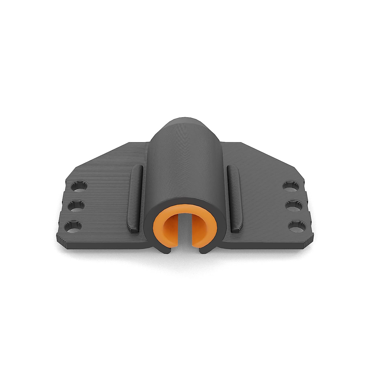 Isolate IT Lavalier Microphone Isolation Shield System with Sorbothane (Compatible with Rode SmartLav+, Black/Orange)