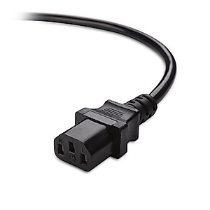 Cable Matters 2-Pack Short Computer to PDU Power Extension Cord, Power Extension Cable 1 ft (IEC C14 to IEC C13 PDU Power Cord)