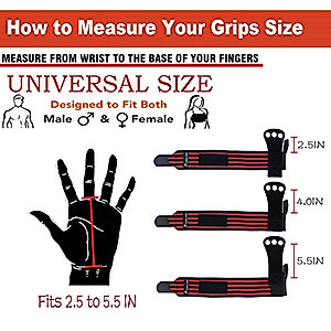 AEOLOS Gymnastics Hand Grips/Gloves with Wrist Wrap Support for WODs,Pull up,Power Weight Lifting,Kettlebells and Gym Workout (Blue4)