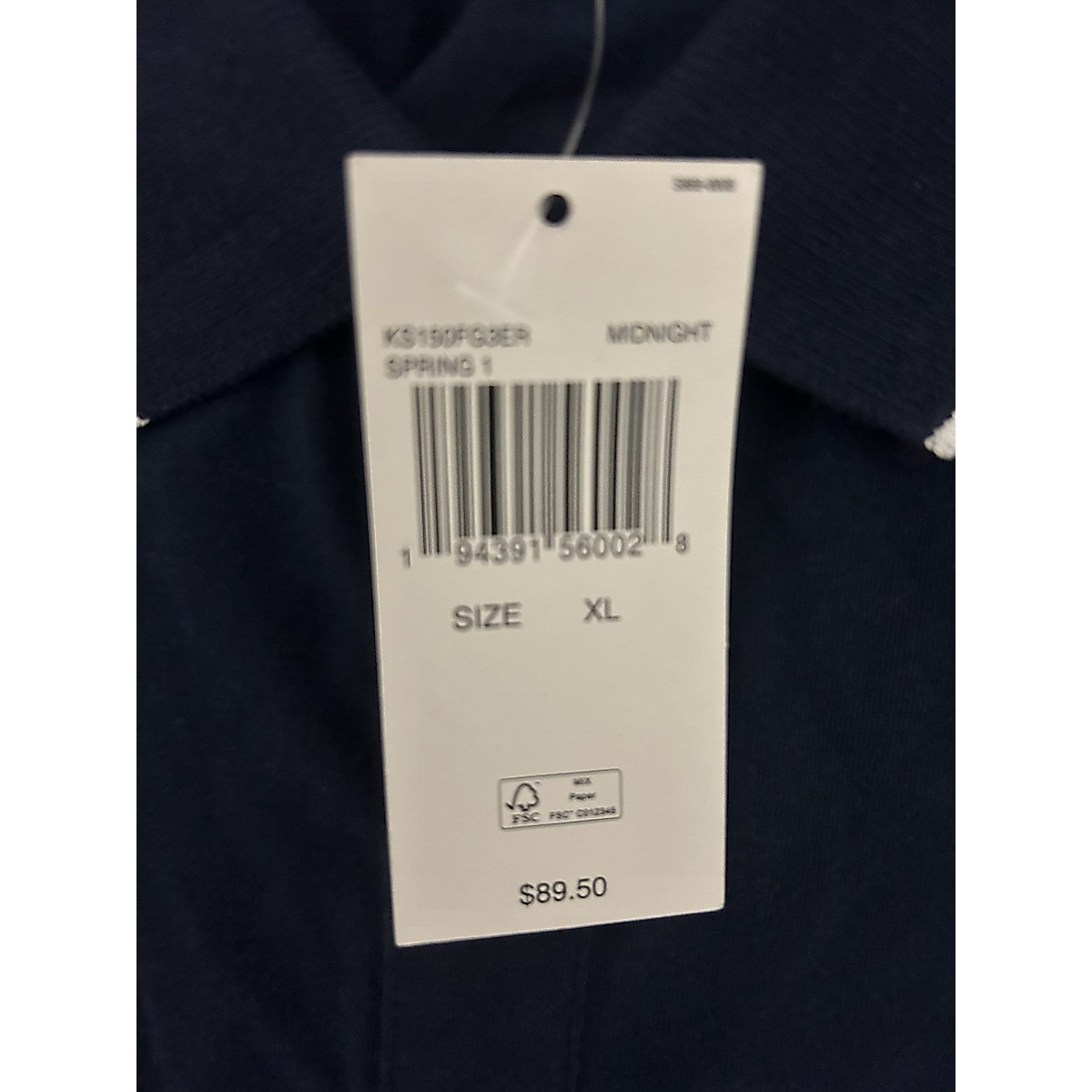 Michael Kors Mens Polo Shirt XL Midnight Navy