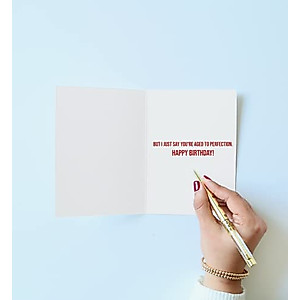 Graphique Old Fashioned Birthday Card | Ideal for Him | Family and Friends | Color-Coordinated Envelope | 5" x 7"