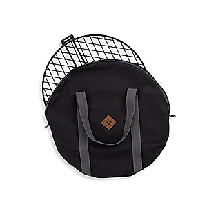 Barebones Grill Accessories Heavy Duty Bag Circular- Fire Pit Grill Grate Carry Bag, Durable Fire Grate Storage