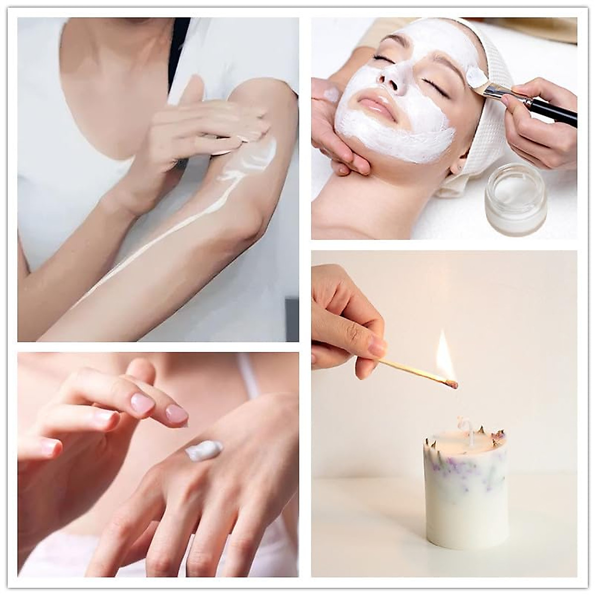 Miayon 6Pcs Glass Cosmetic Container with Wood Grain Lid Refillable Cosmetic Jar Frosted Glass Cream Container with Leak-proof Lid Empty Sample Jar for Makeup,Lotion,Eye Creams,Scrub Cream,Home Travel