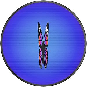 PopSockets PopTop (Top only. Base Sold Separately) Swappable Top for PopSockets Phone Grip Base, Playful PopTop - Lenticular Flutterfly